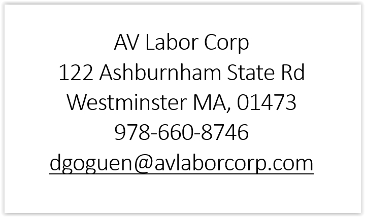 Contact Us | AV Labor Corp